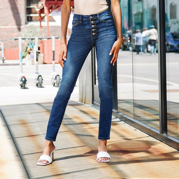 Denim – pink pineapple